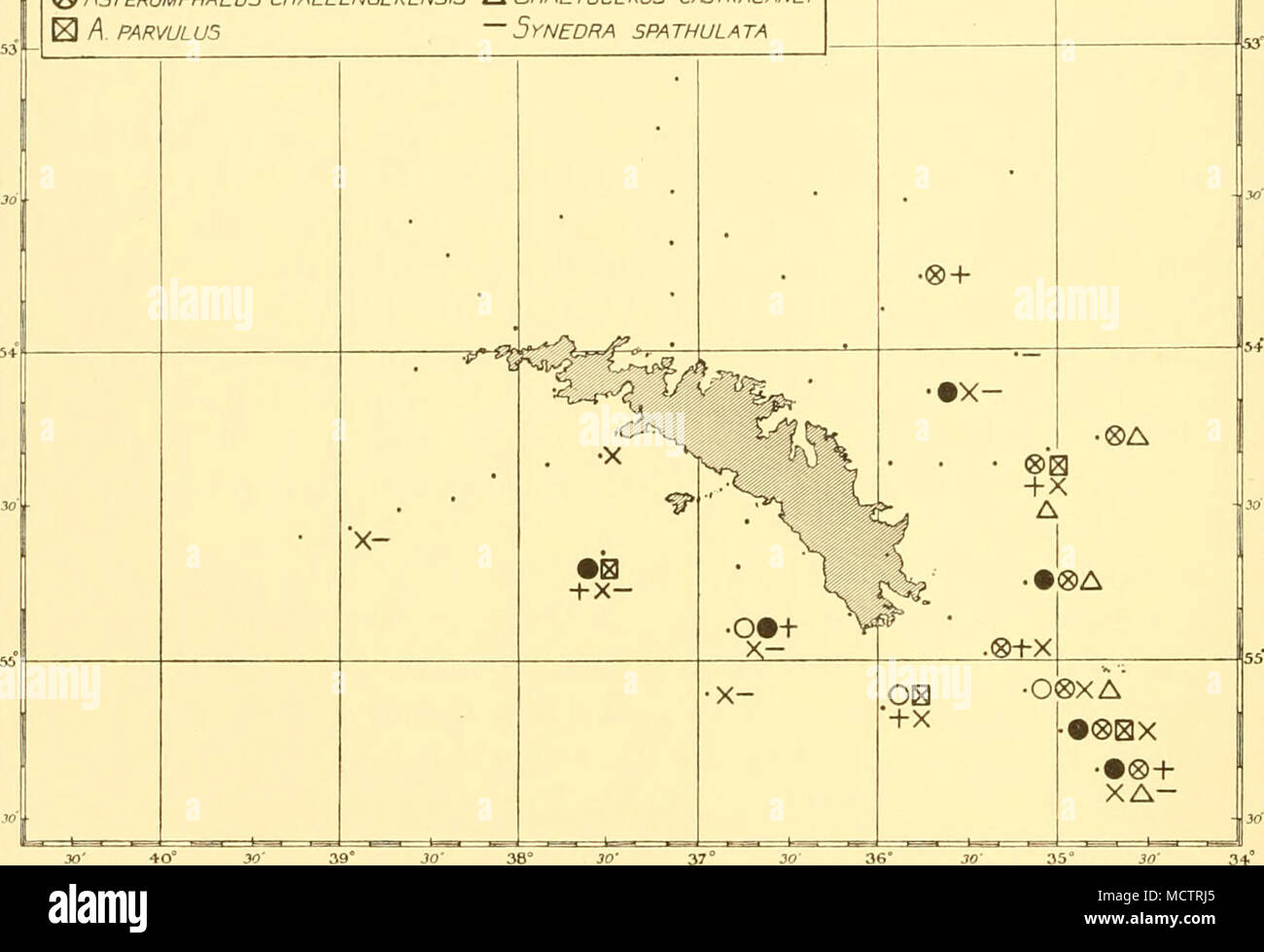 Sea chart showing currents hi-res stock photography and images - Alamy