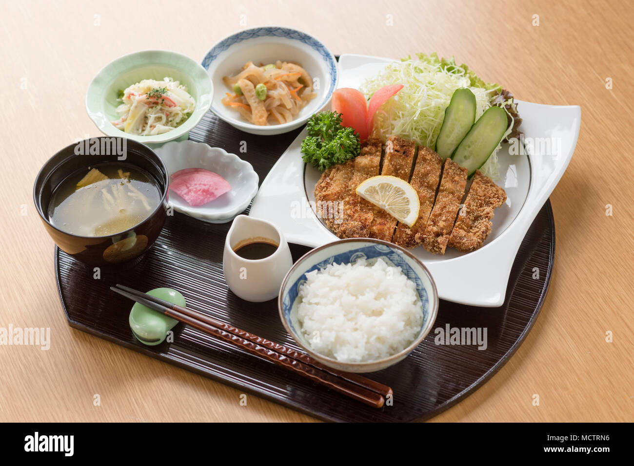 Tonkatsu set hi-res stock photography and images - Alamy