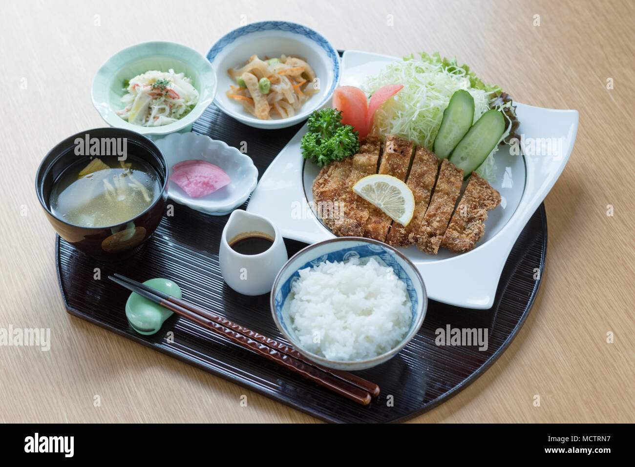 Tonkatsu set hi-res stock photography and images - Alamy