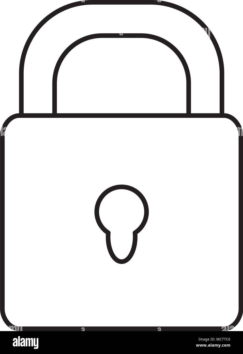 line close padlock security information object Stock Vector Image & Art ...