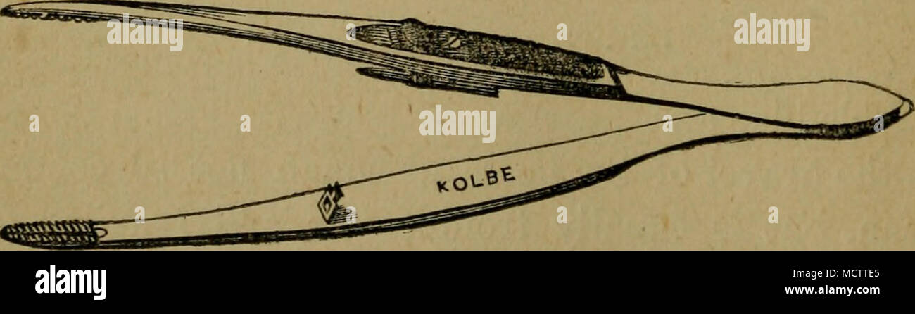 . FORCEPS FOR LIFTING BLEEDING AND WOUNDED BLOOD VESSELS SO THAT THEY ...