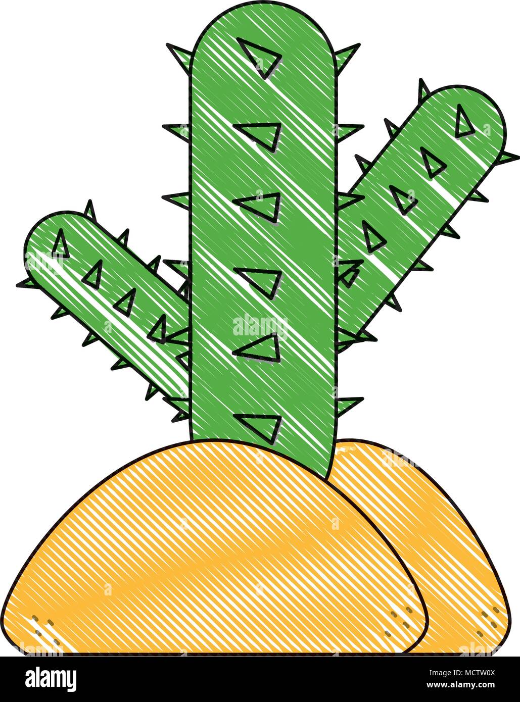 cactus icon over white background, colorful design. vector illustration ...