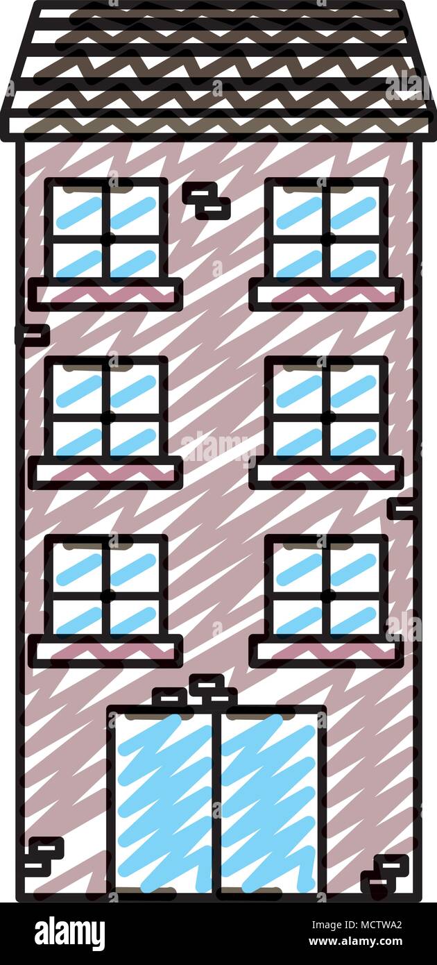 doodle modern building urban city architecture Stock Vector Image & Art ...