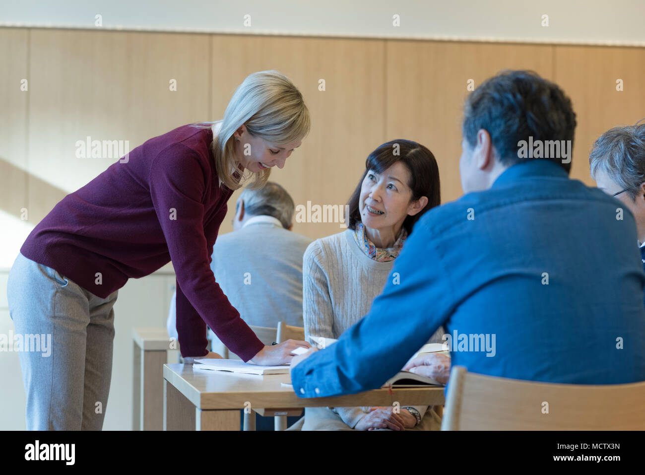 English school for senior people Stock Photo - Alamy