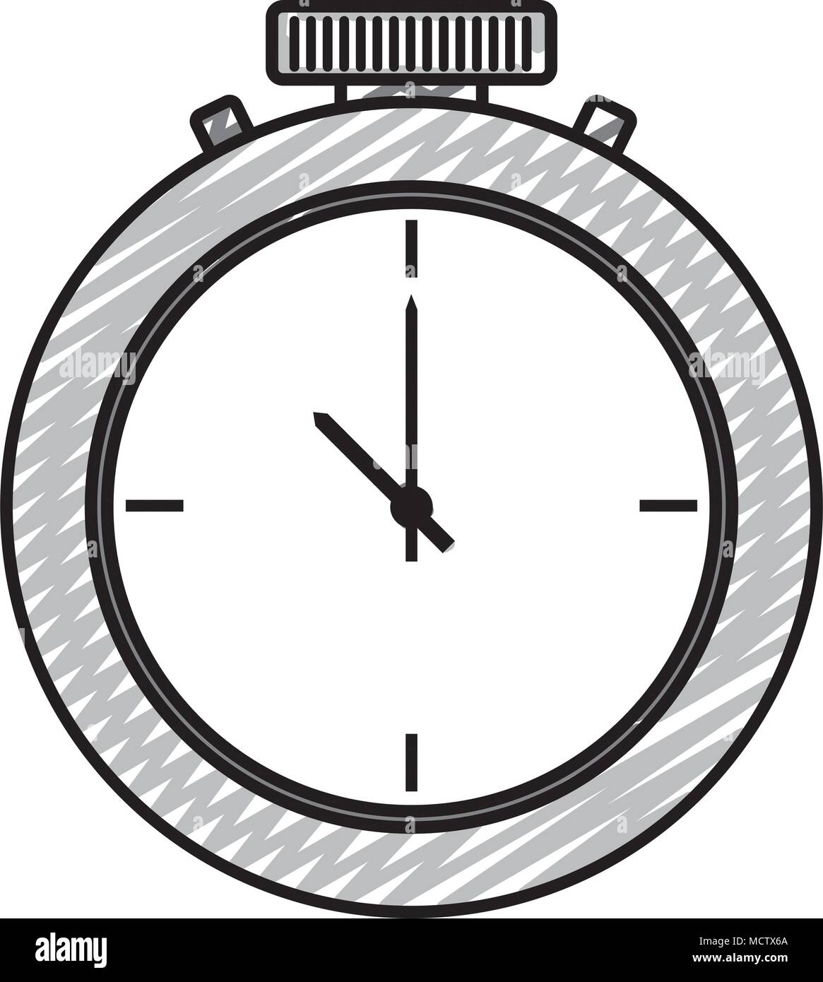 Stopwatch doodle icon hand Stock Vector Images - Alamy