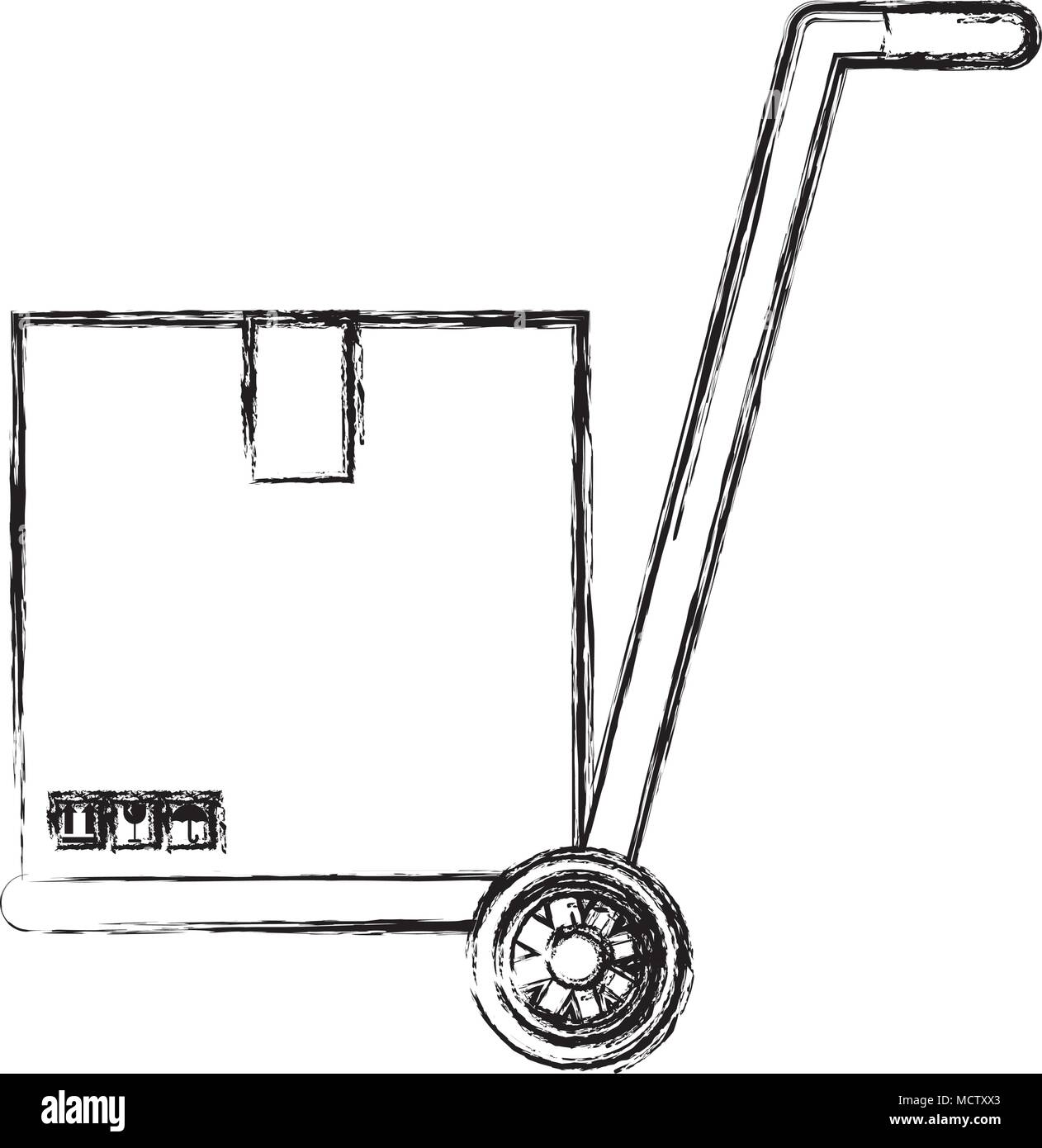 Platform trolleys Stock Vector Images - Alamy