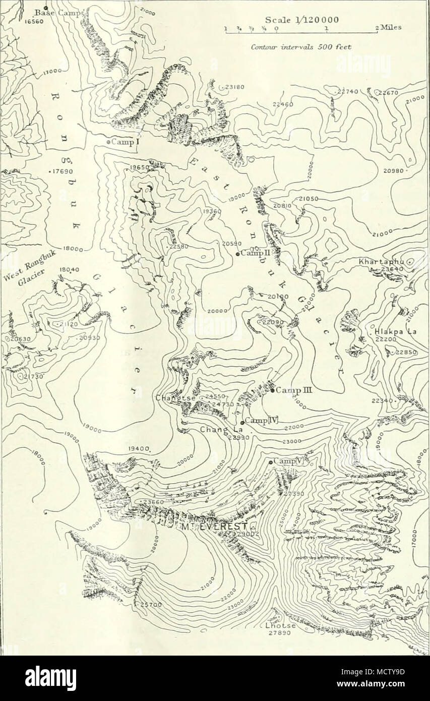 Map of mount everest hi-res stock photography and images - Alamy