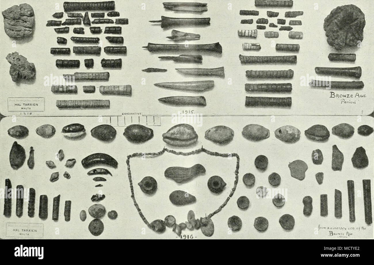 . Fig. 4.—bronze-age objects focxd in cinerary urns, hai. tarxien. The ...