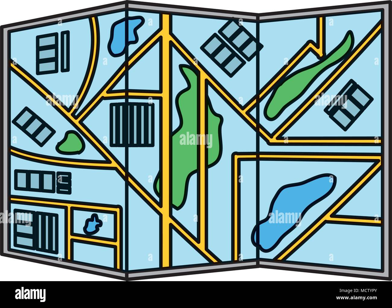 Connected route Stock Vector Images - Alamy