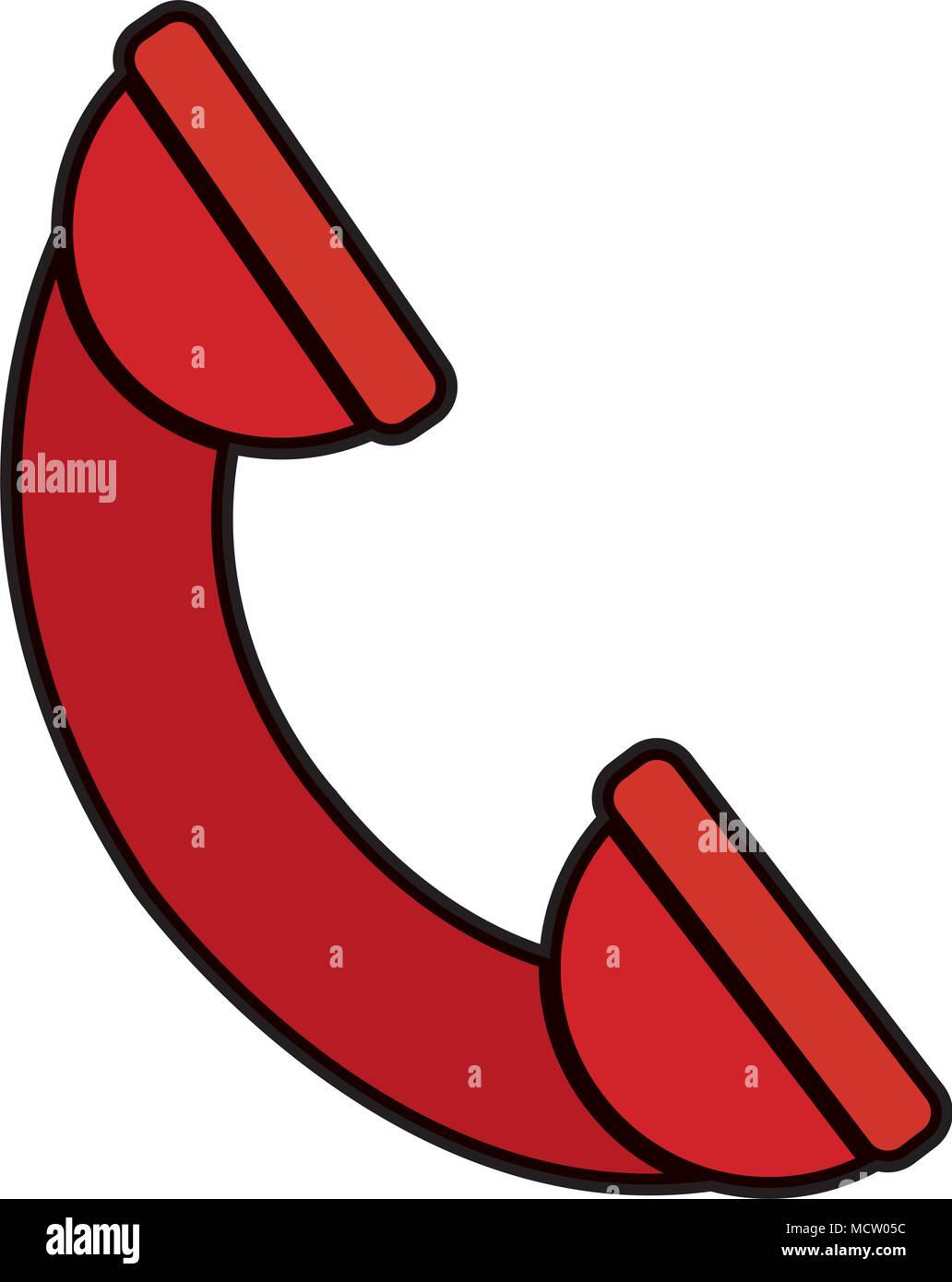 color communication phone sign technology design Stock Vector Image ...