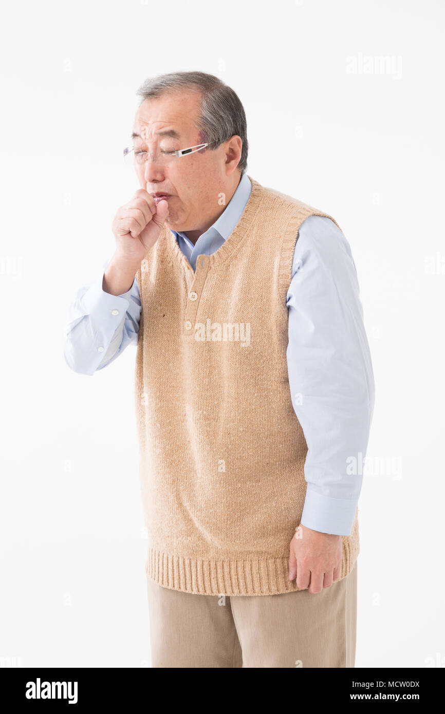 Elderly coughing hi-res stock photography and images - Alamy