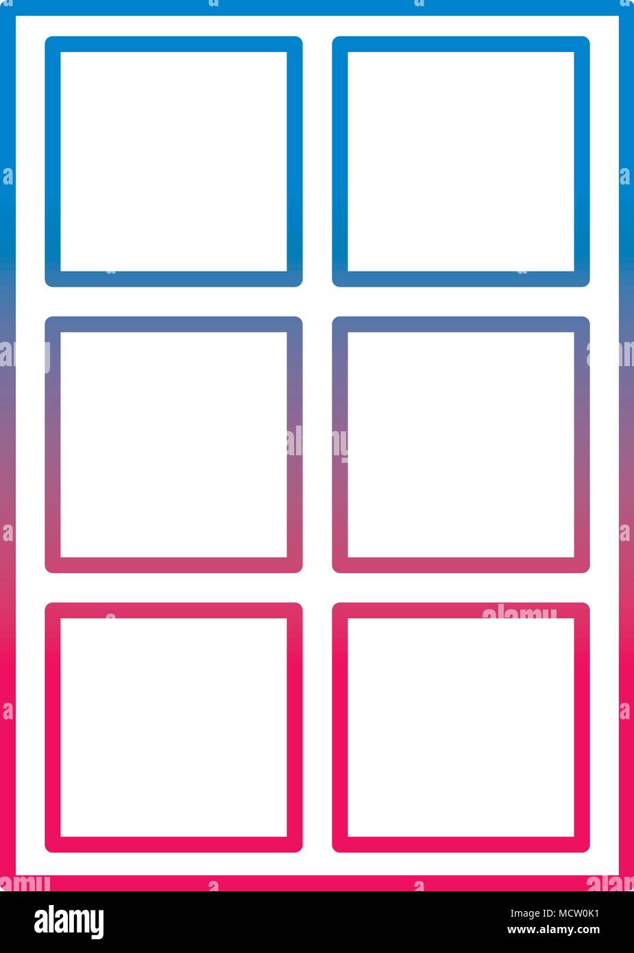 degraded line glass window with modern frame architecture Stock Vector ...