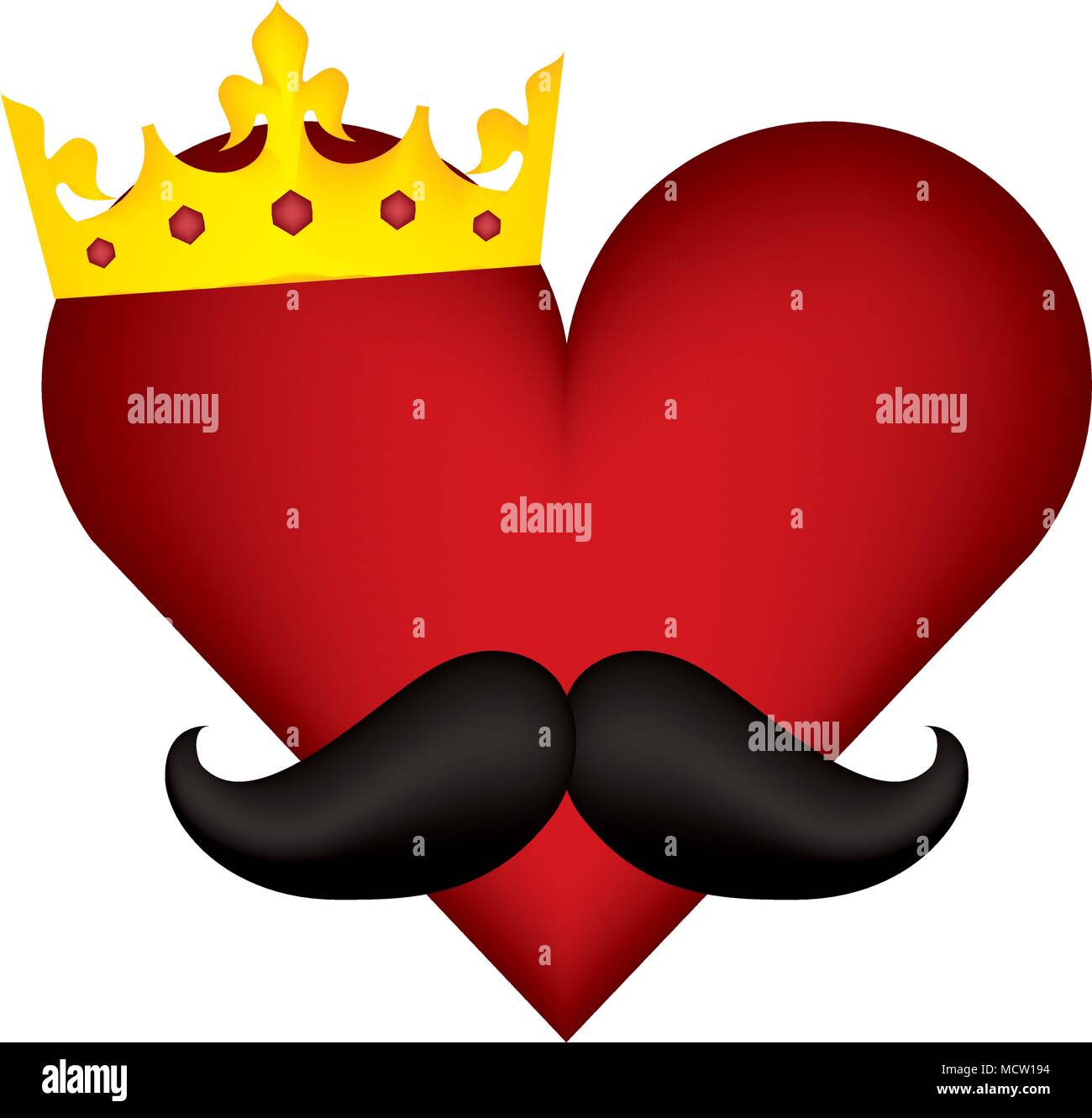Crown heart sketch icon Stock Vector Images - Alamy