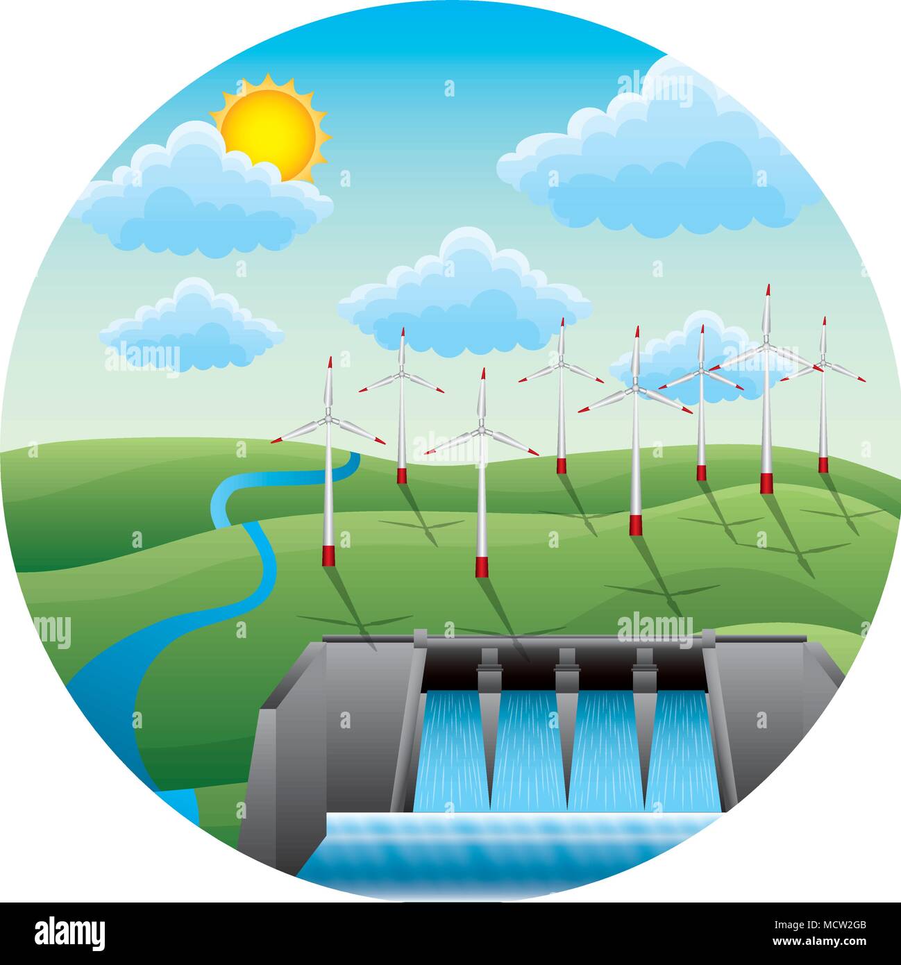Hydroelectric Clipart