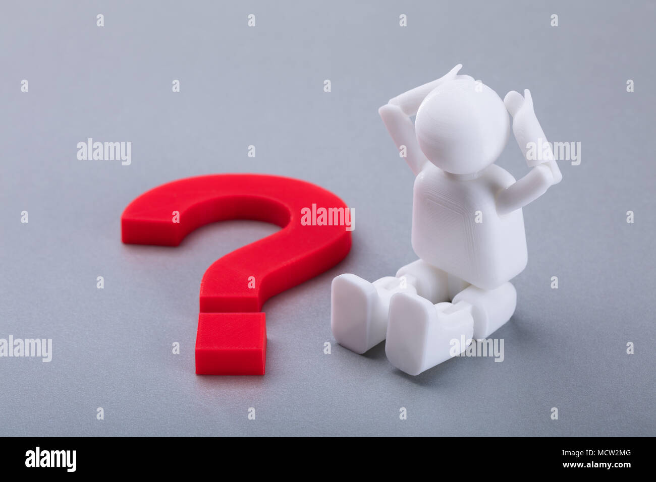Figure with question mark hi-res stock photography and images - Alamy