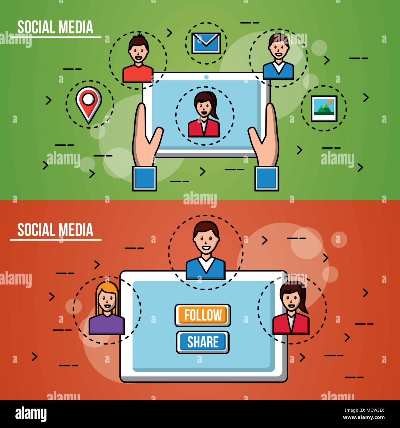 Diverse group of people aerial Stock Vector Images - Alamy