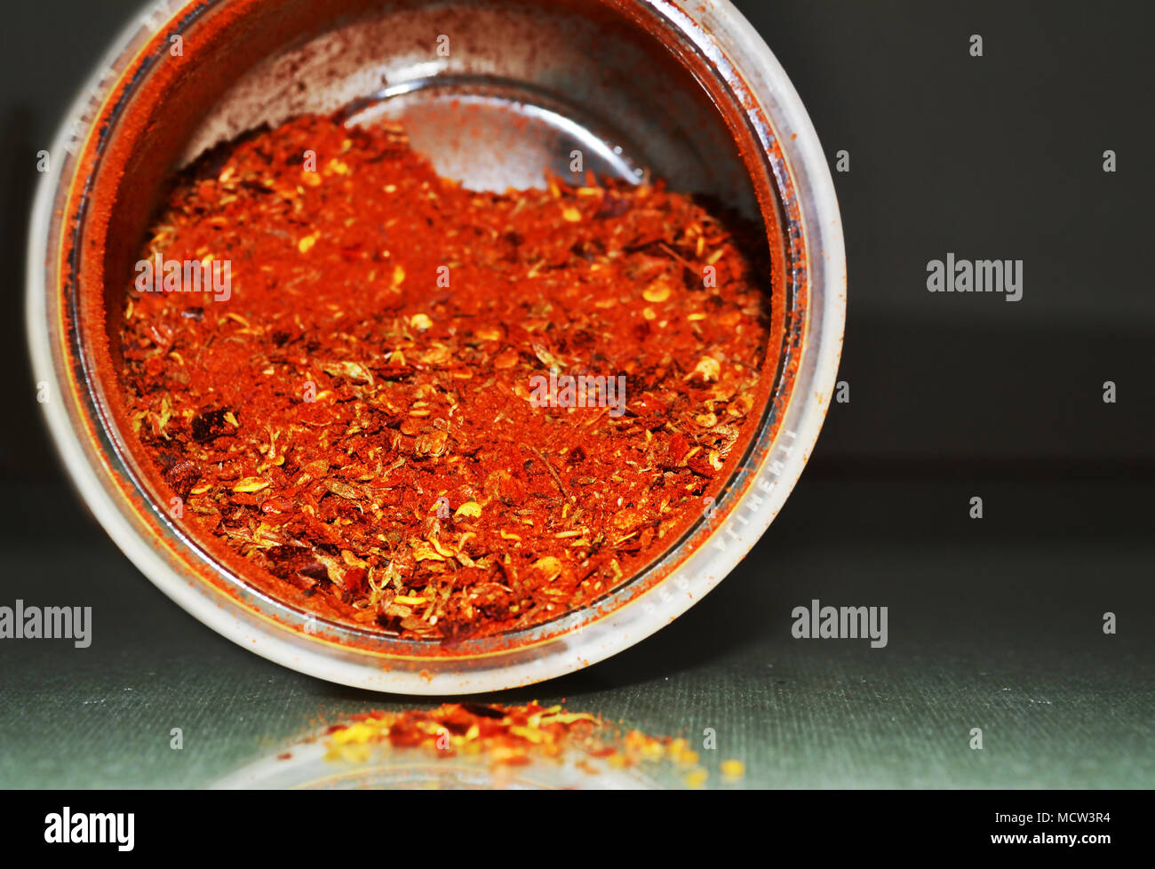 red cooking spices mixture on the table Stock Photo - Alamy