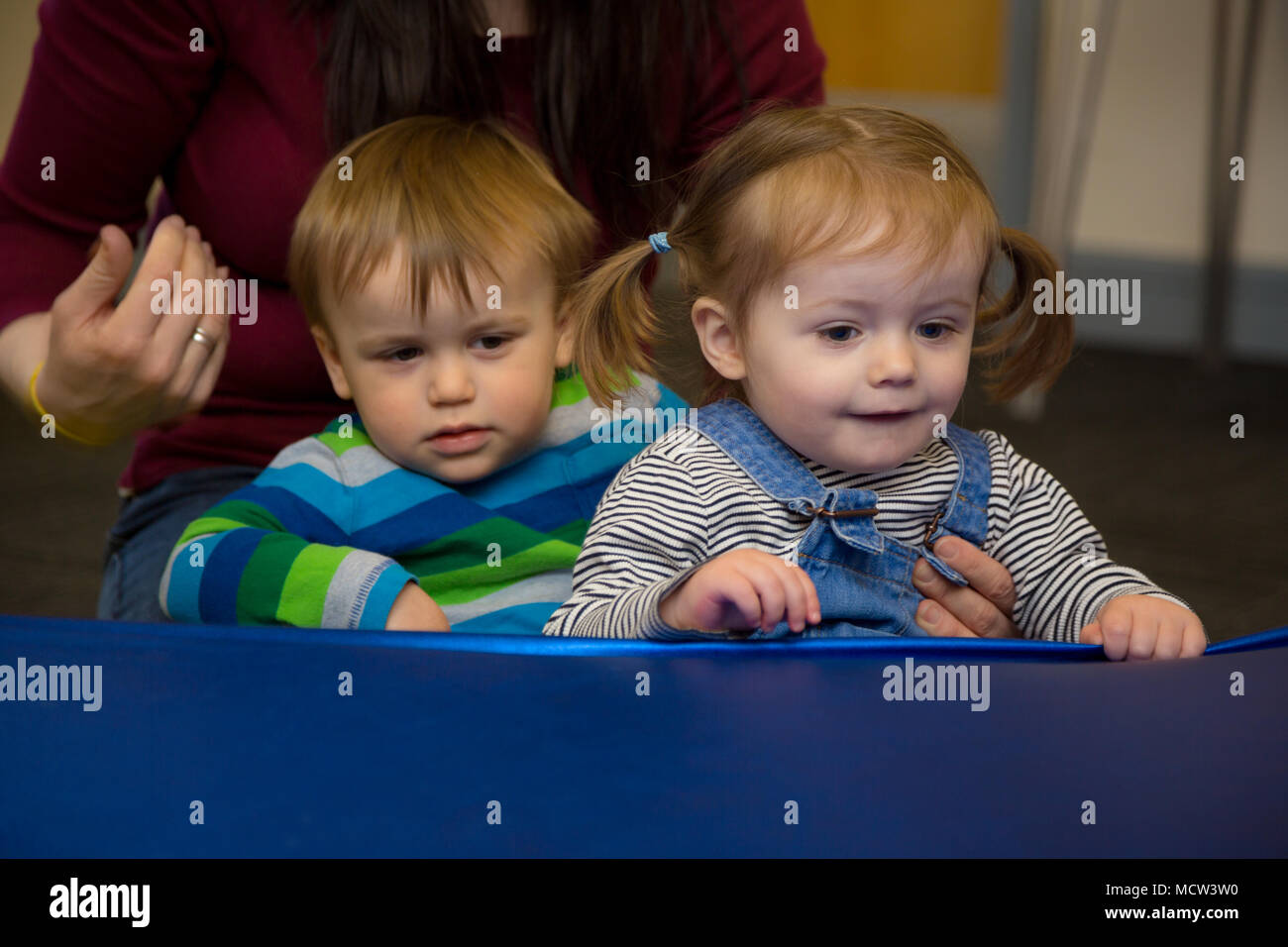 Baby sensory class Stock Photo - Alamy