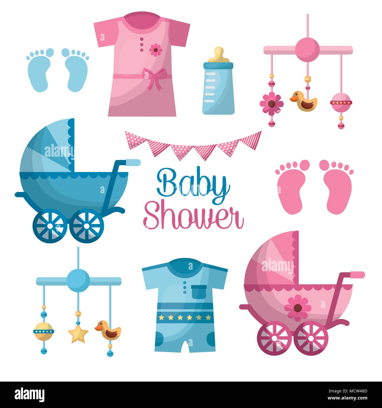 happy baby shower Stock Vector Image & Art - Alamy