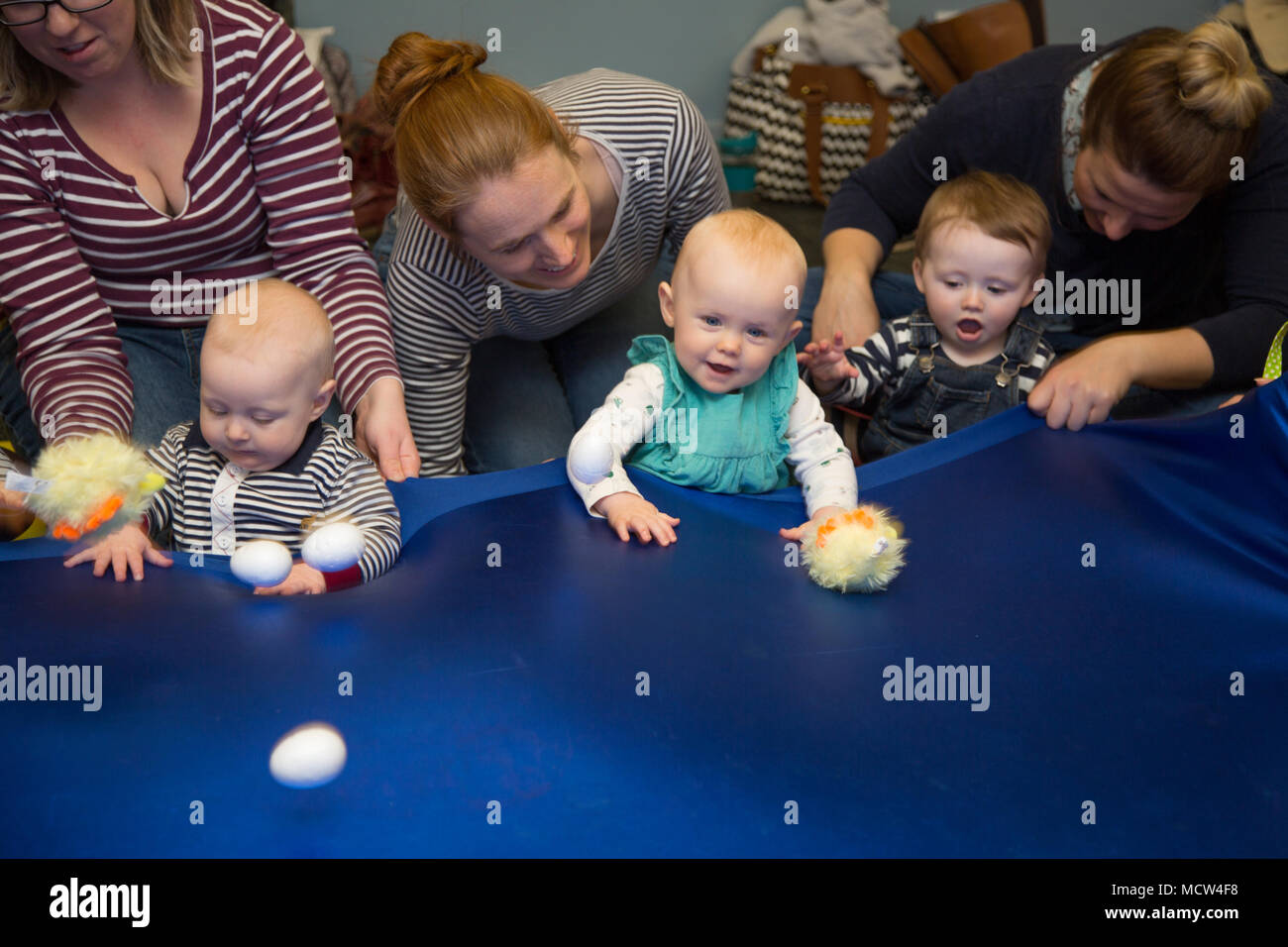 Baby sensory class Stock Photo - Alamy