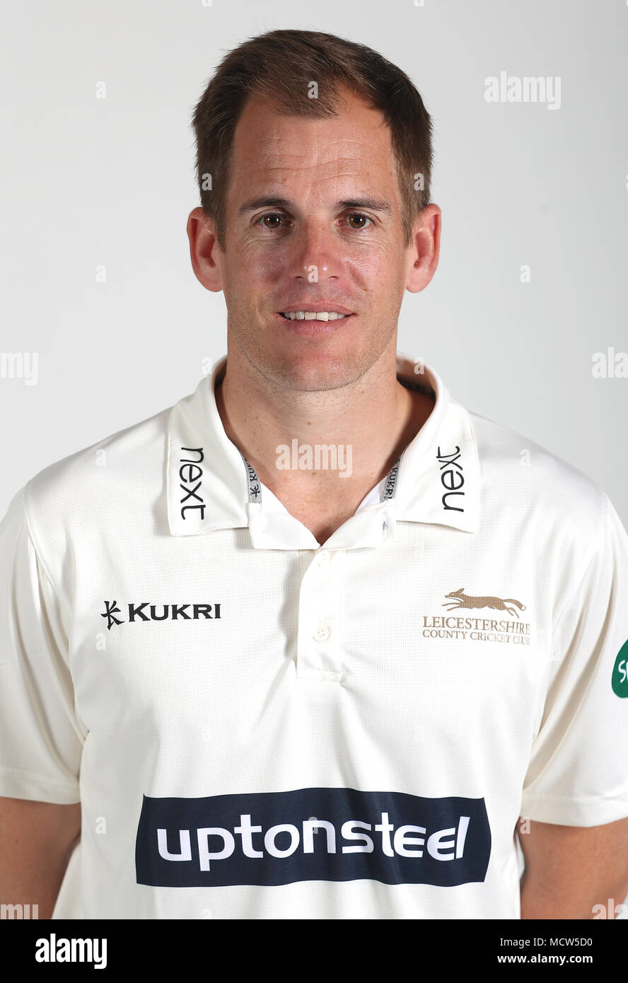 Neil Dexter during the media day at Grace Road, Leicester on April 11 ...