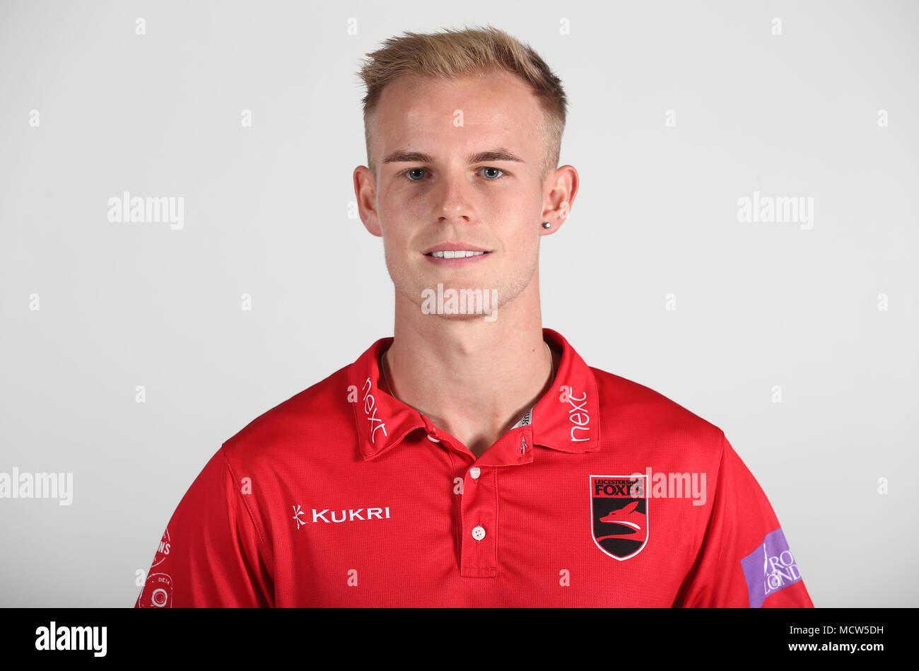 Zak Chappell during the media day at Grace Road, Leicester on April 11 ...