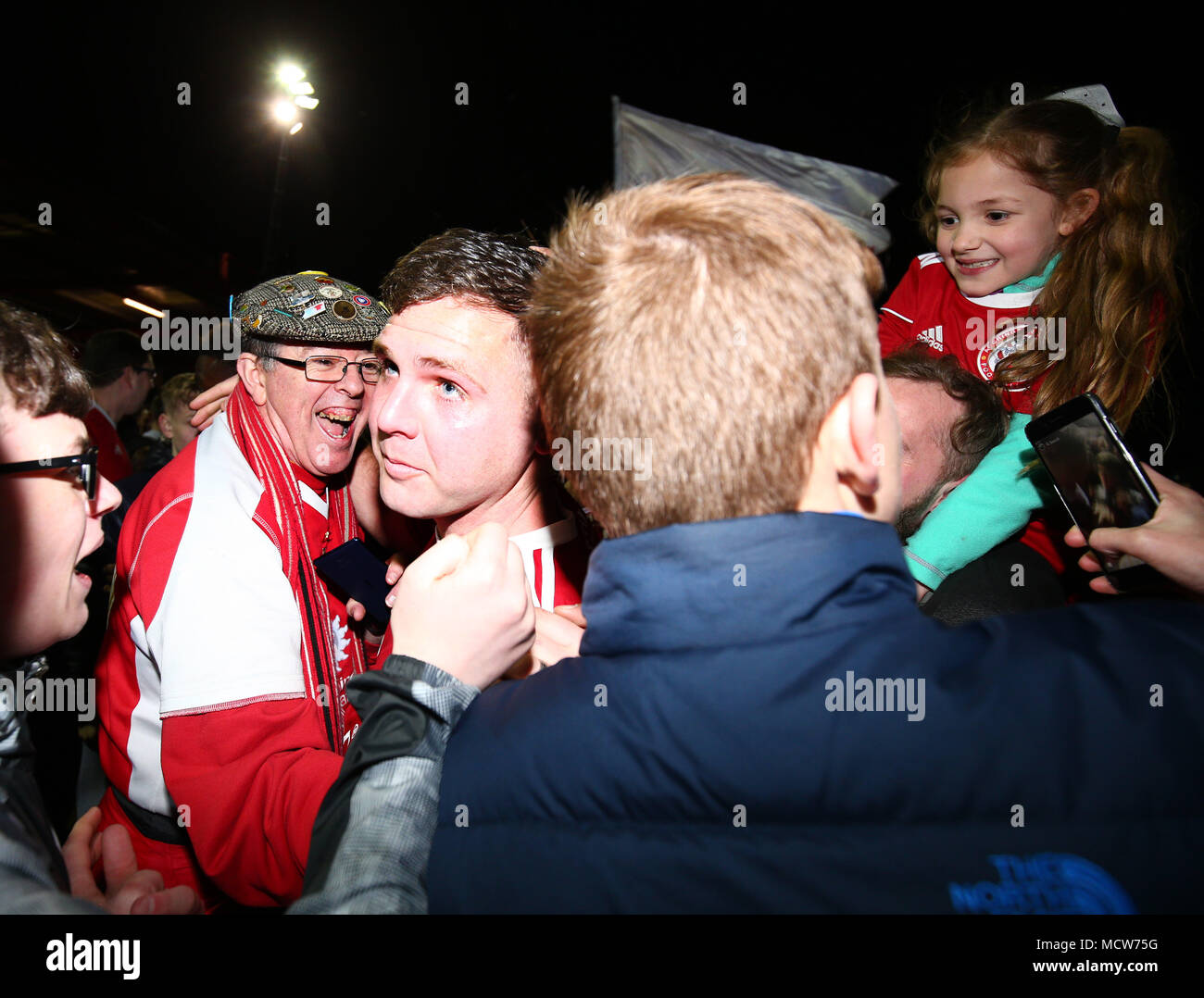 Accrington Stanley's Billy Kee at the end of the Skybet League Two ...