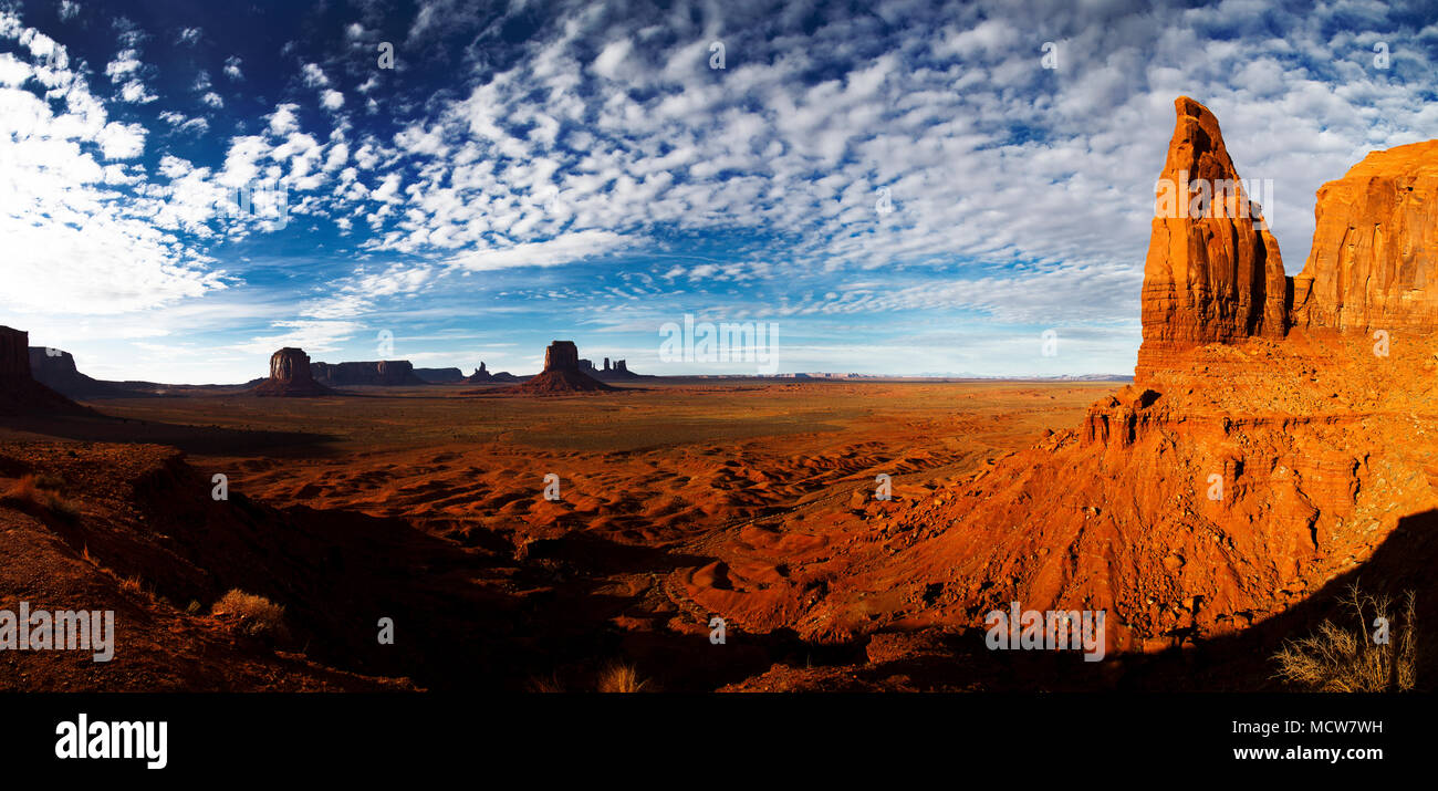 Monument Valley rock formations used in western movies Stock Photo - Alamy