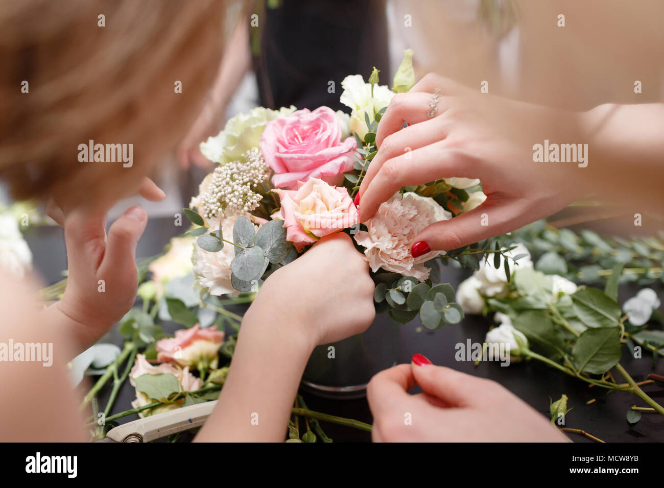 Master class on making bouquets for kids. Spring bouquet in metal ...