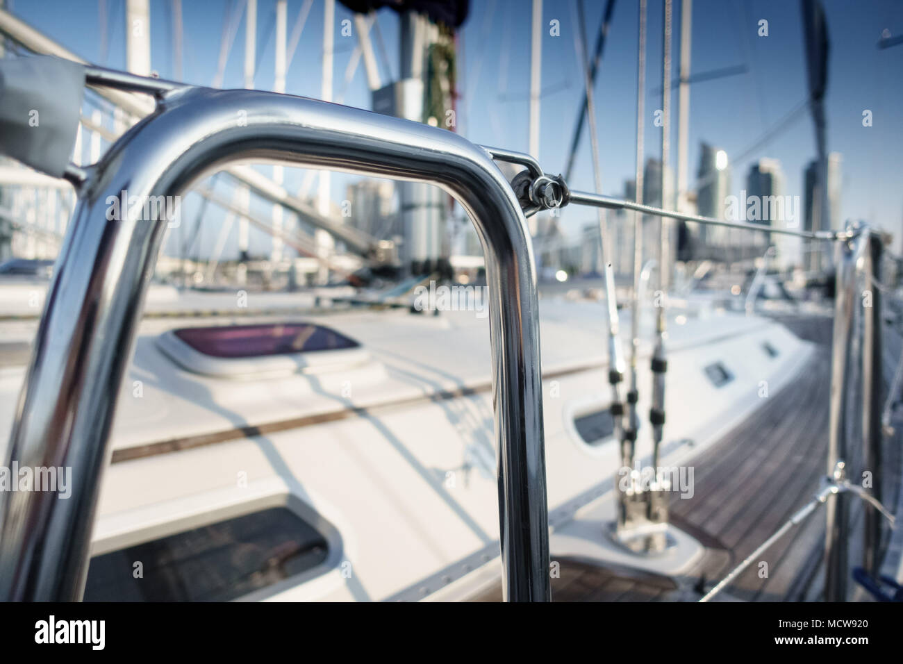 Close-up of sailboat, Toronto, Canada Stock Photo - Alamy
