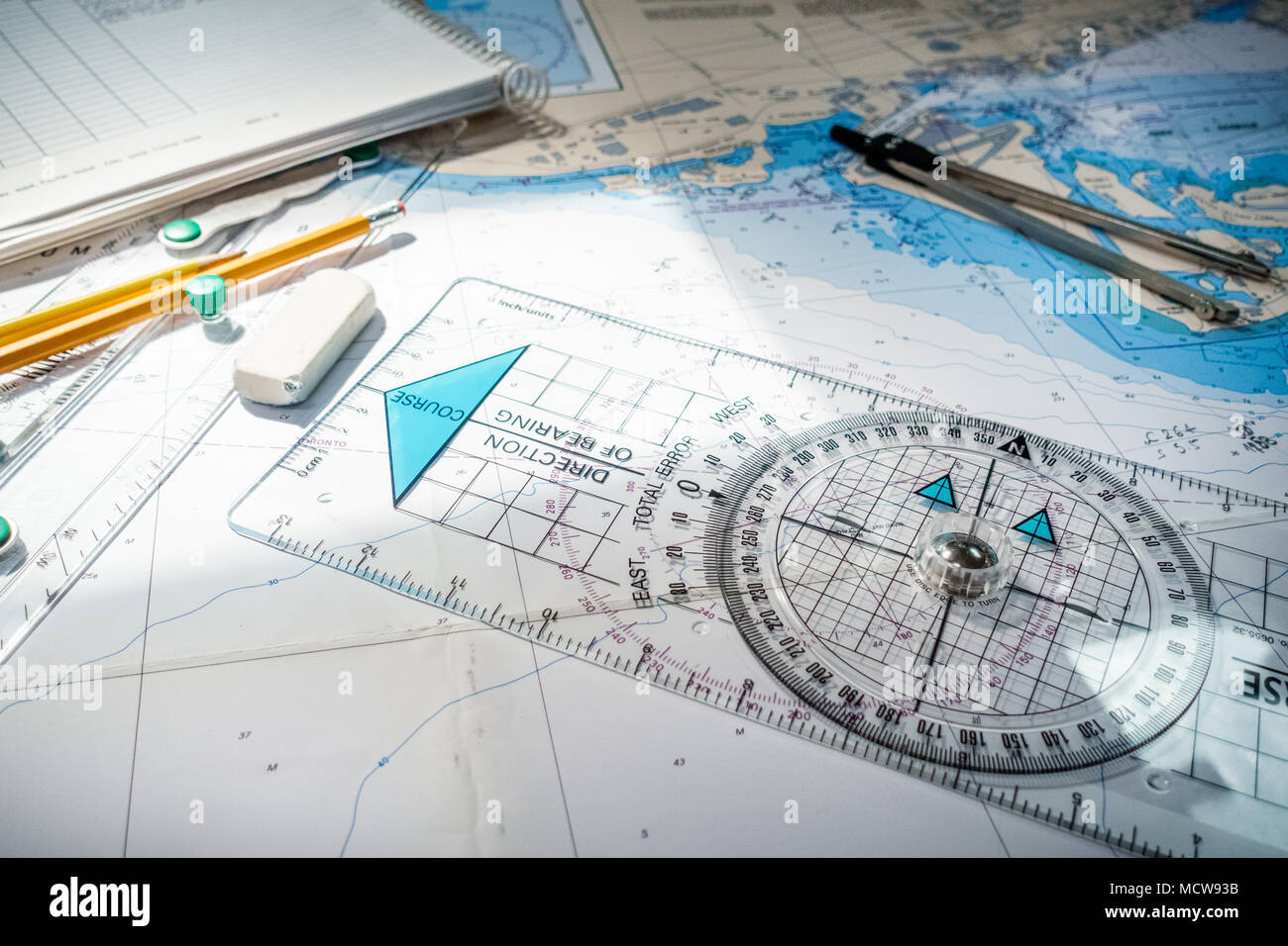 Navigational chart hi-res stock photography and images - Alamy
