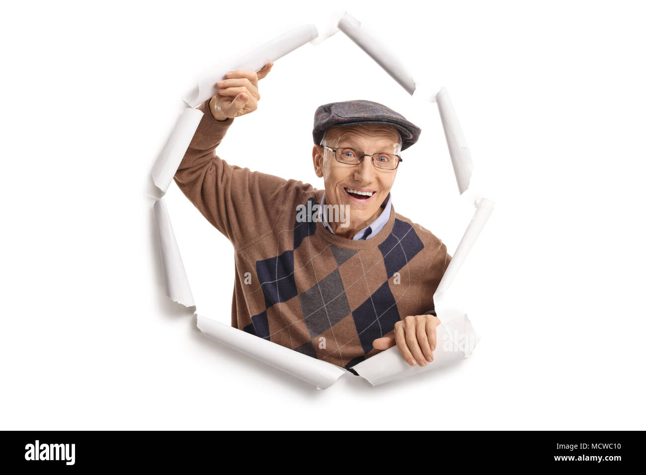 Through paper Cut Out Stock Images & Pictures - Alamy