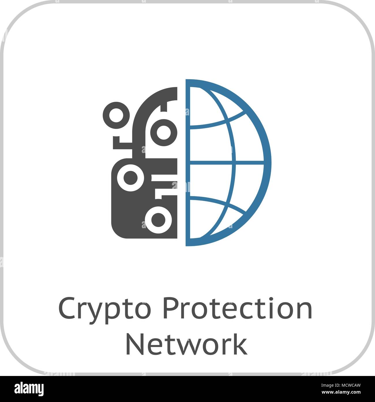 Crypto Protection Network Icon Stock Vector Image & Art - Alamy