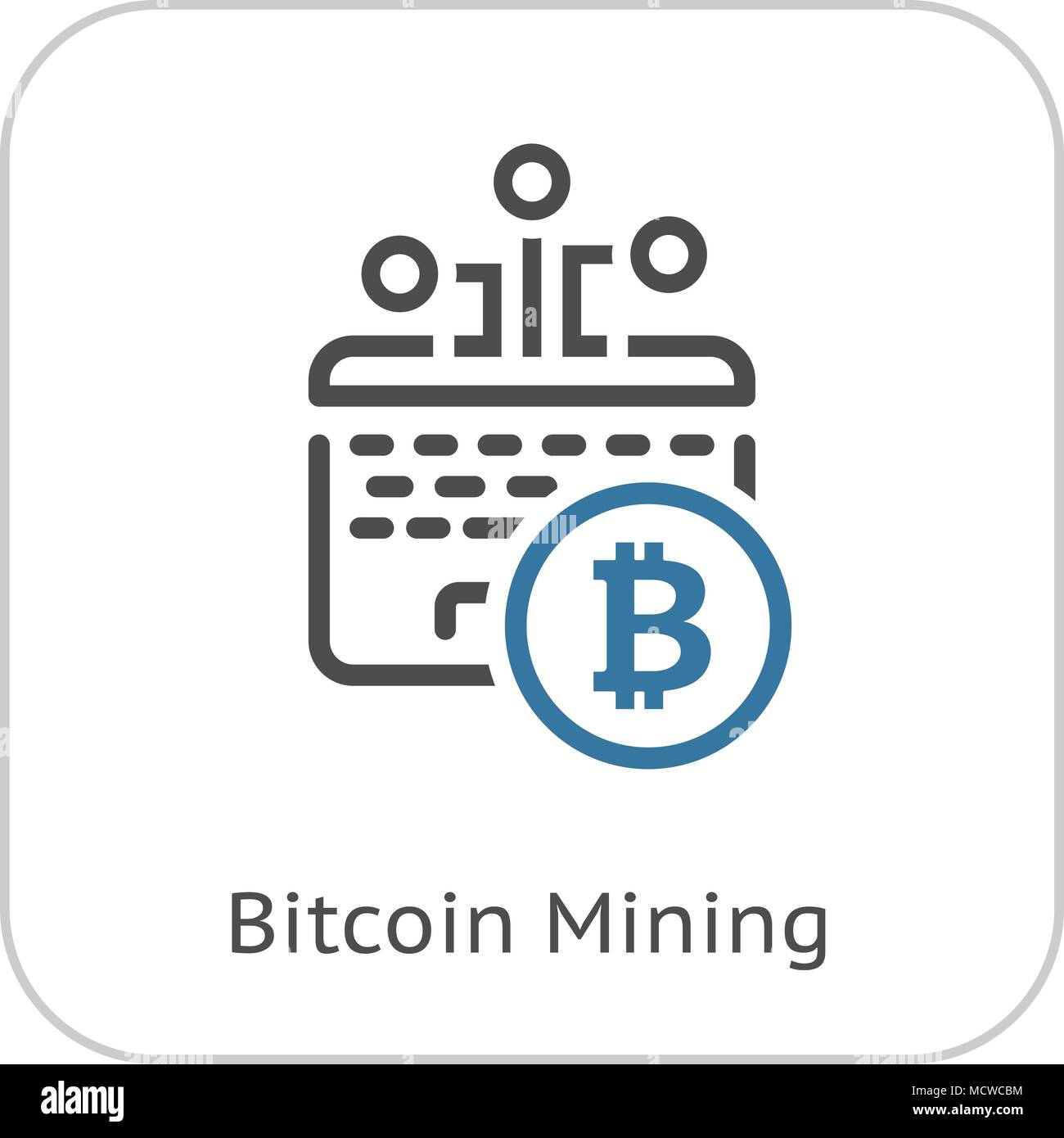 Bitcoin Mining Icon Stock Vector Image & Art - Alamy