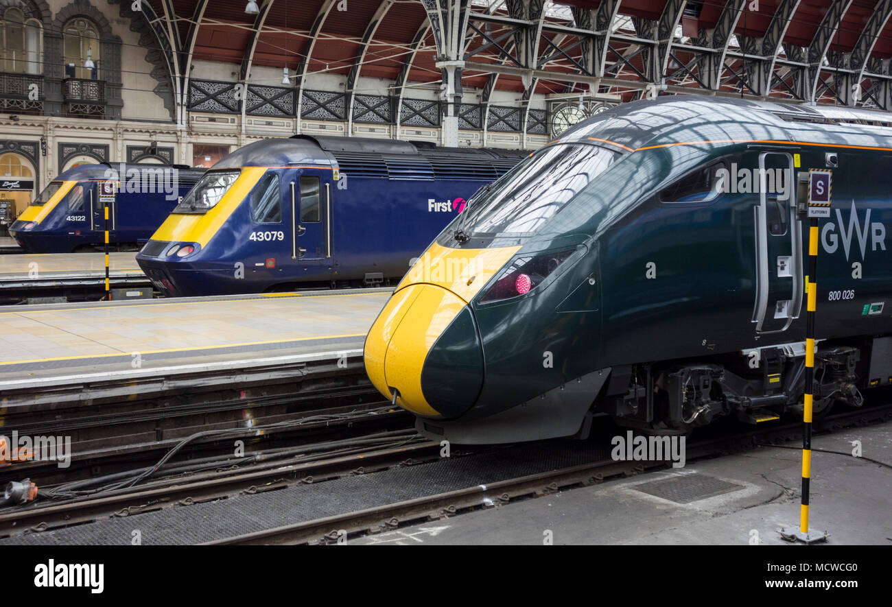 Hitachi built Class 800 Intercity Express Train at Paddington Station ...