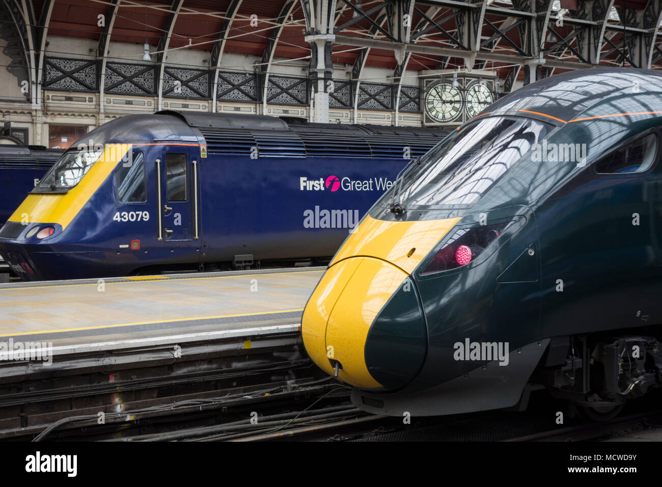 Hitachi built Class 800 Intercity Express Train at Paddington Station ...