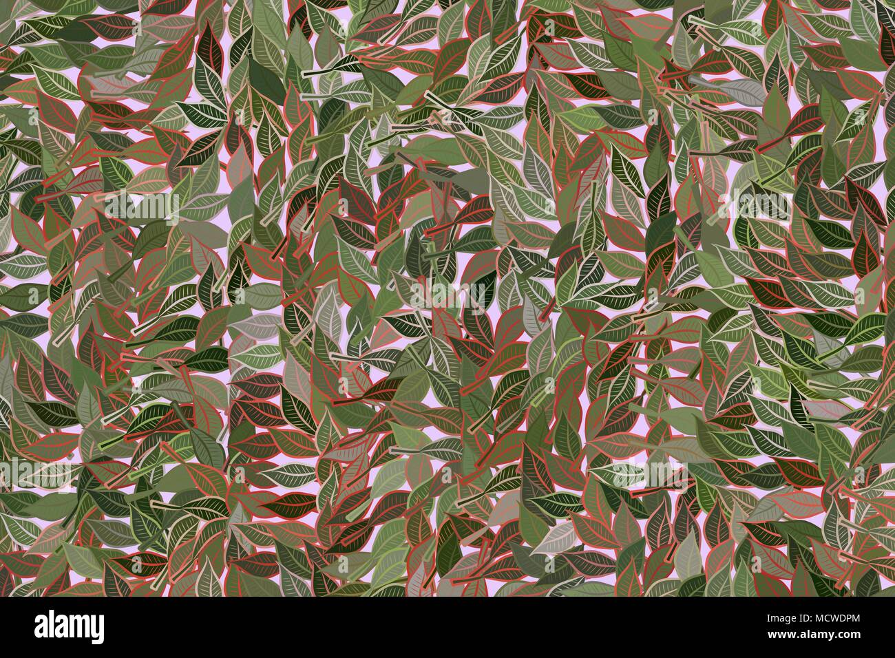 Abstract geometric leaves drawing pattern, colorful & artistic for ...