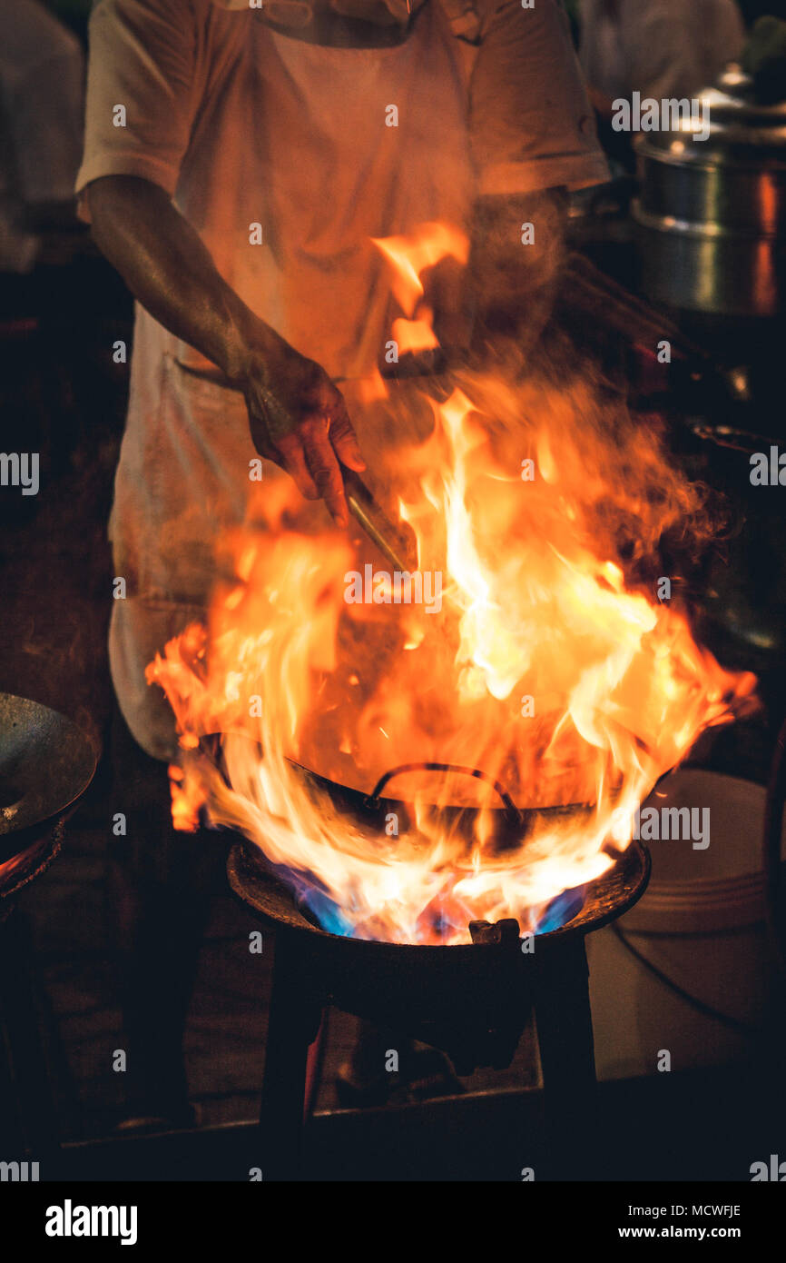 Flame under meat hi-res stock photography and images - Alamy