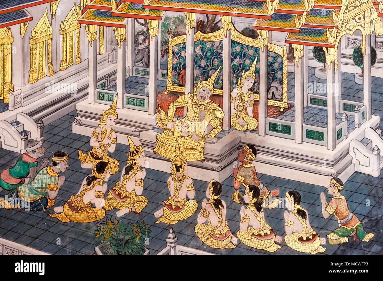 Ramayana ramakien wat phra kaew hi-res stock photography and images - Alamy