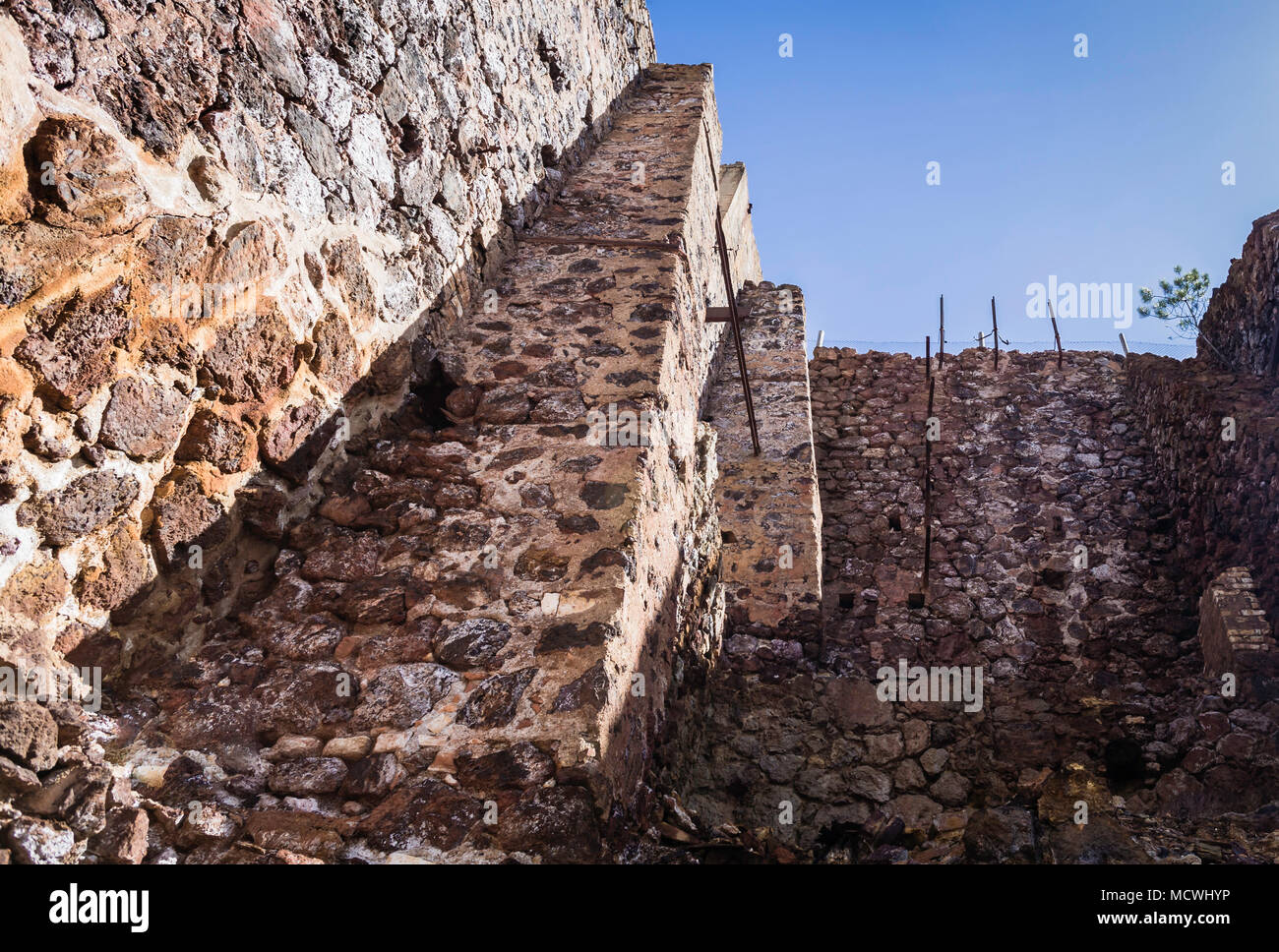 Mining building in ruin Stock Photo - Alamy