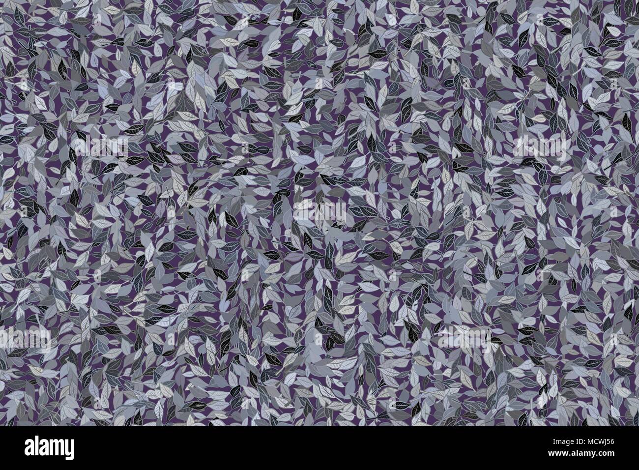 Background abstract leaves drawing pattern for design. Style of mosaic ...