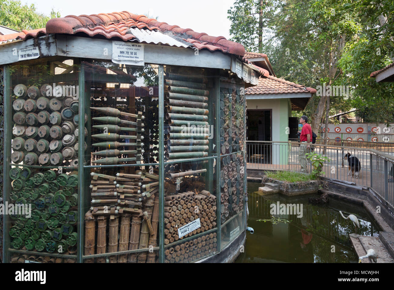 Cambodia landmine Museum - tourists at the Landmine Museum learning ...