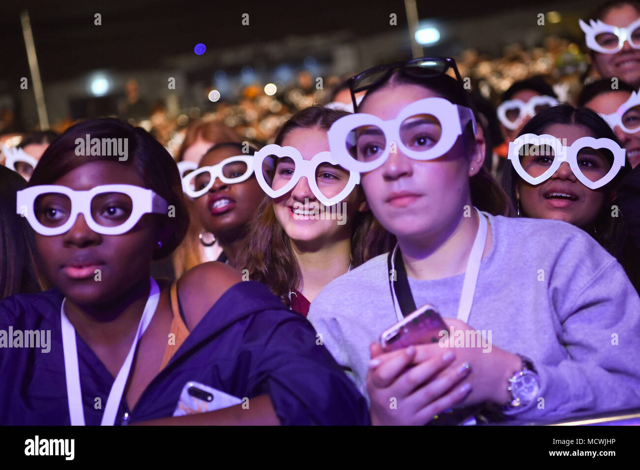The crowd at the Global Citizen Live event held at the 02 Brixton ...