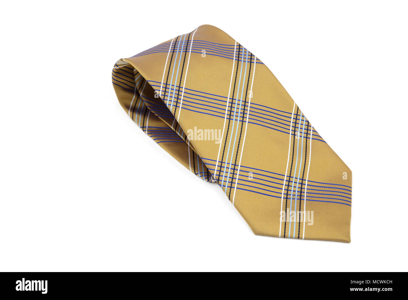 Wide Neck Tie Gold Diamond Pattern Stock Photo - Alamy