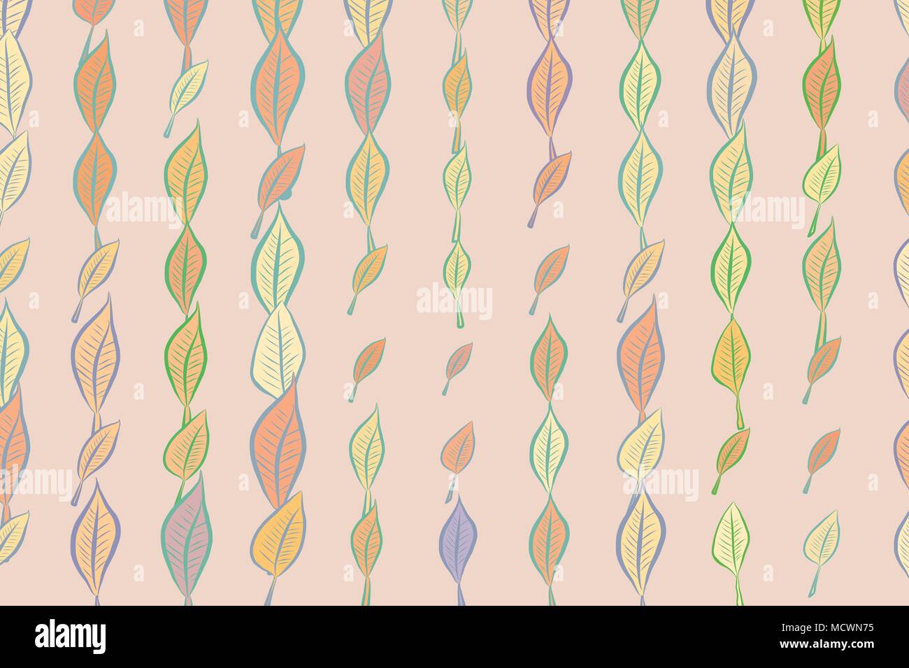 Abstract geometric leaves drawing pattern, colorful & artistic for ...
