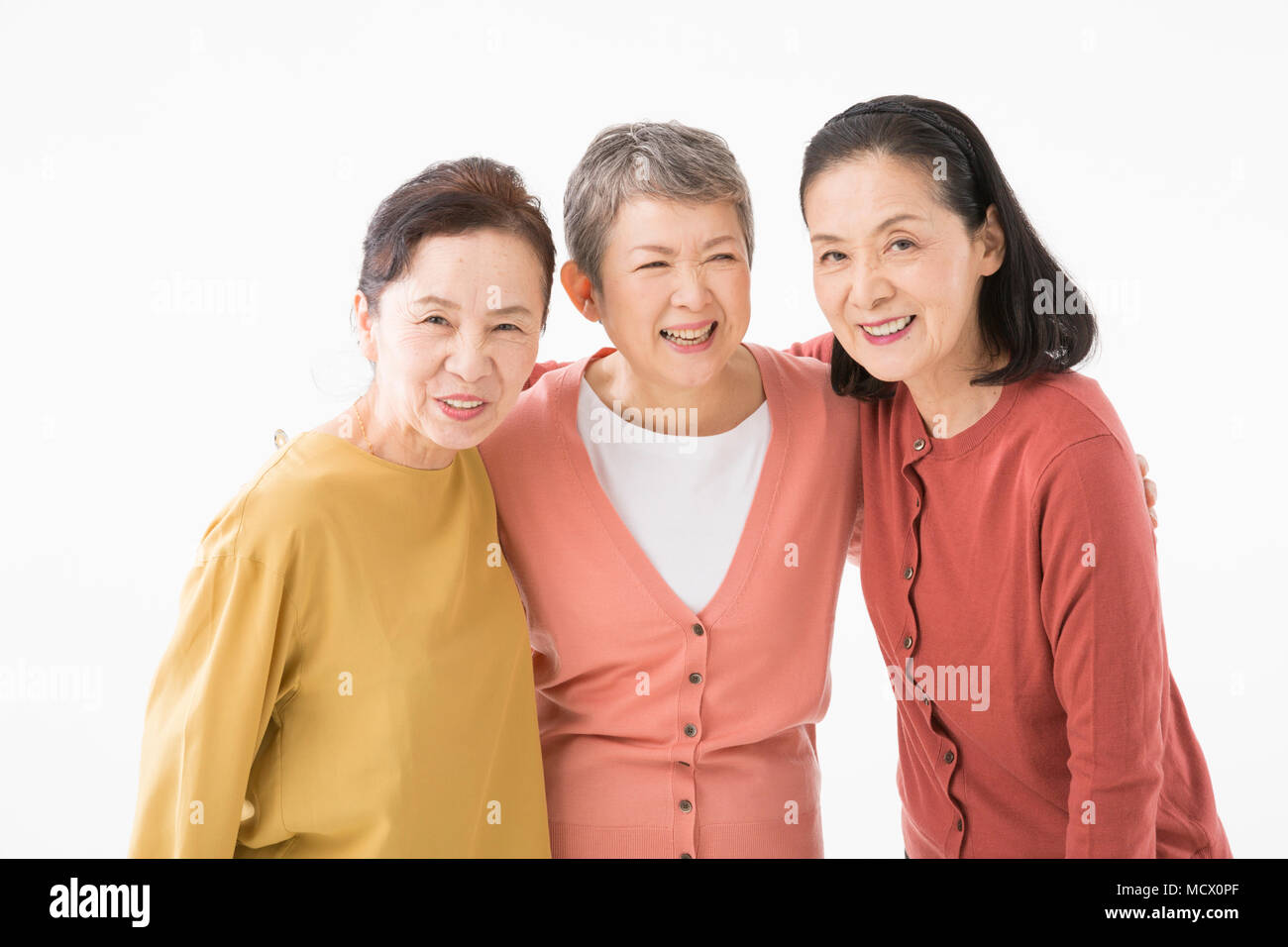 Three women look hi-res stock photography and images - Alamy