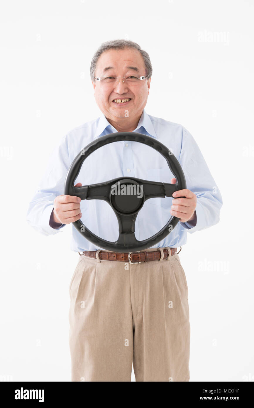 Image of senior driver Stock Photo - Alamy