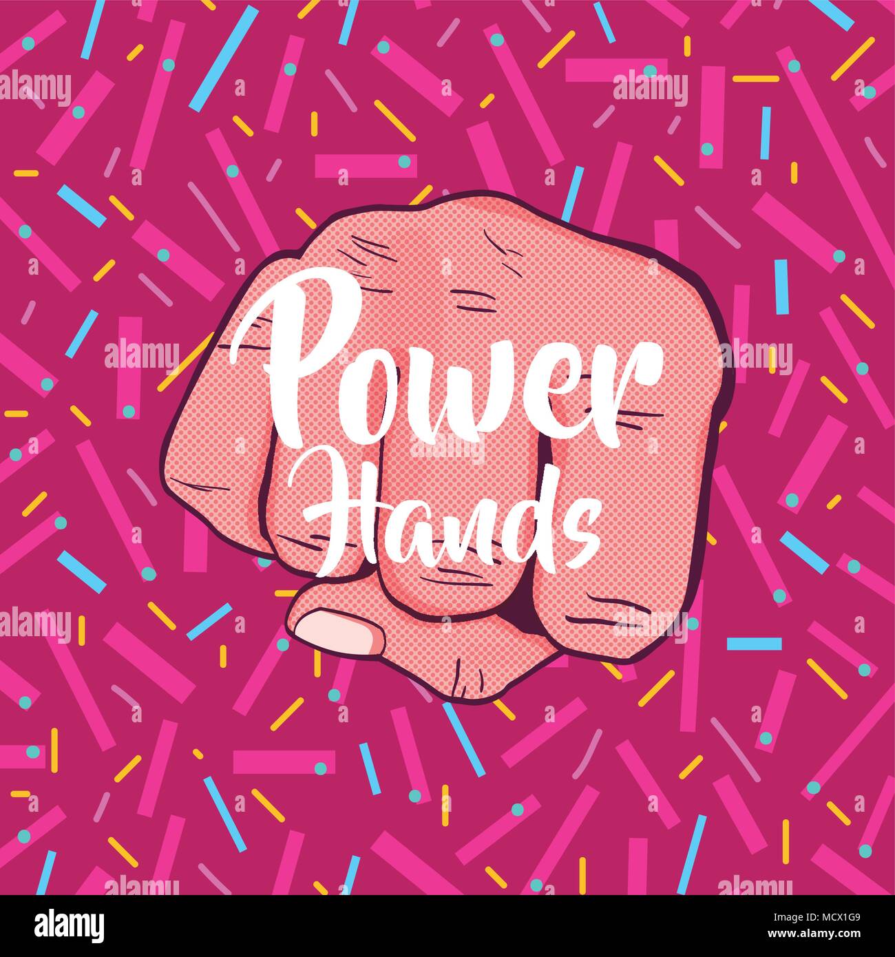 Girl power pop art Stock Vector Image & Art - Alamy