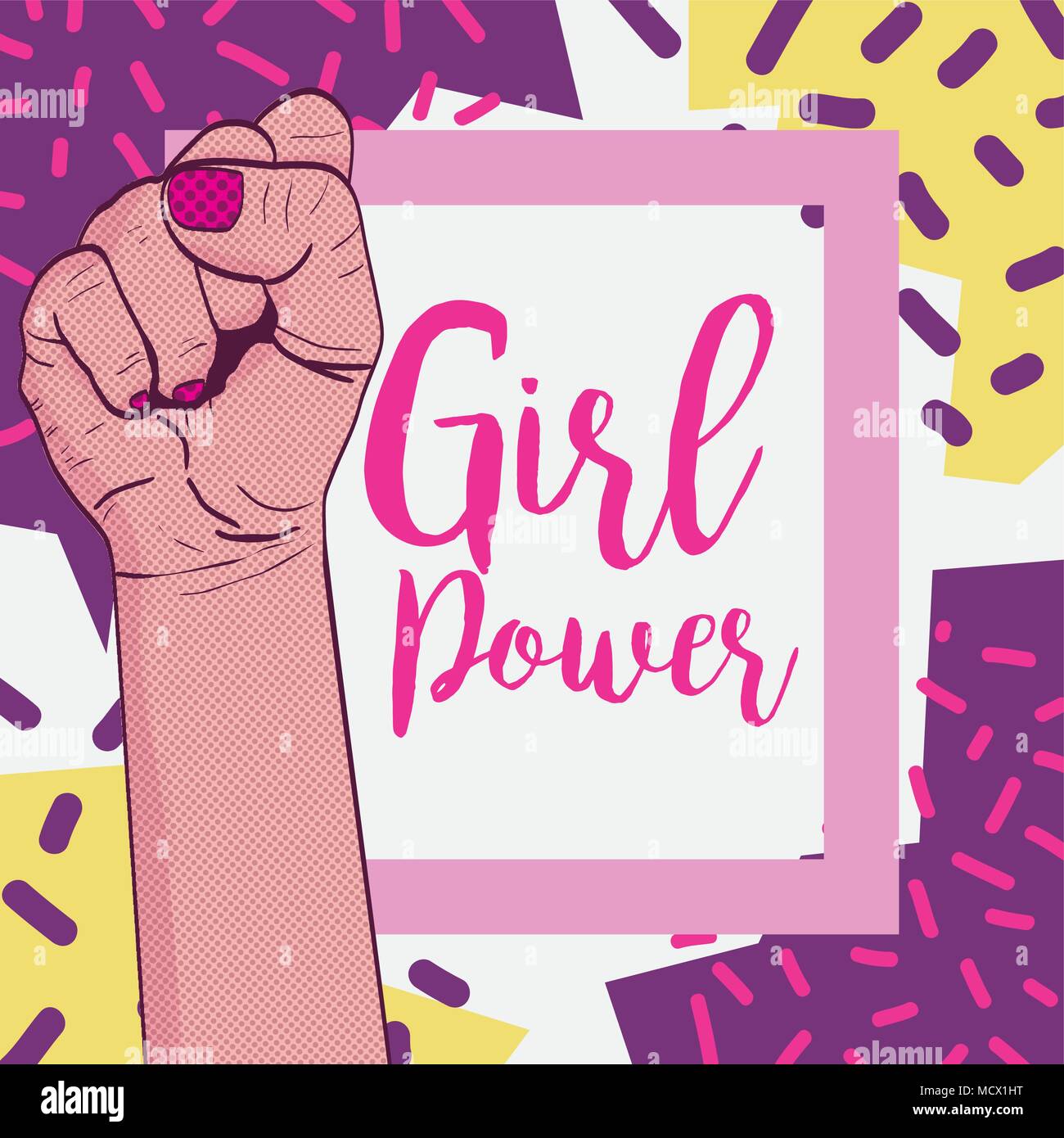 Girl power pop art Stock Vector Image & Art - Alamy