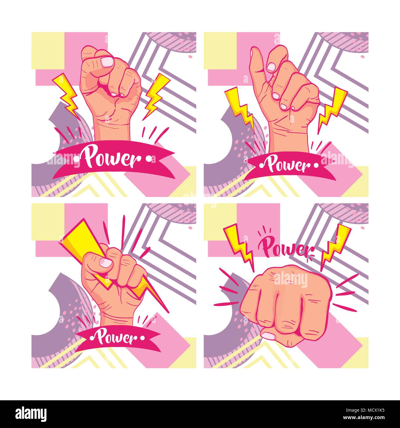 Drawn feminist set hi-res stock photography and images - Alamy